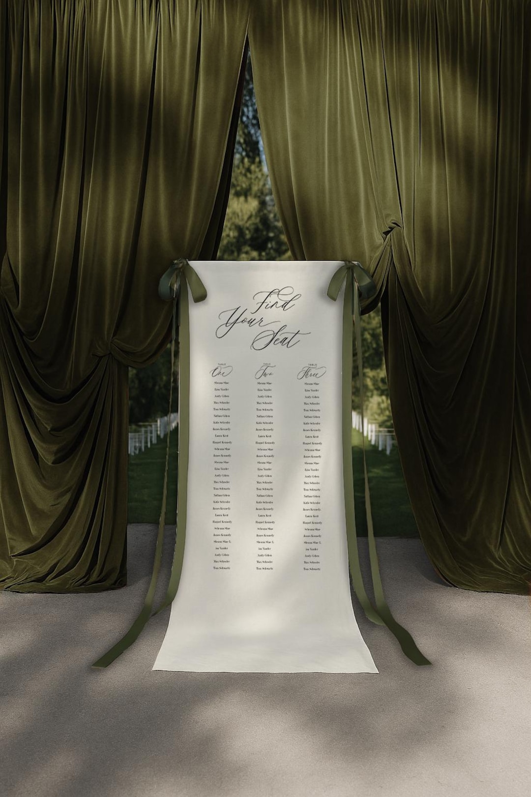 Linen Seating Chart | Seating Chart Cloth Sign | Printed Fabric Wedding ...