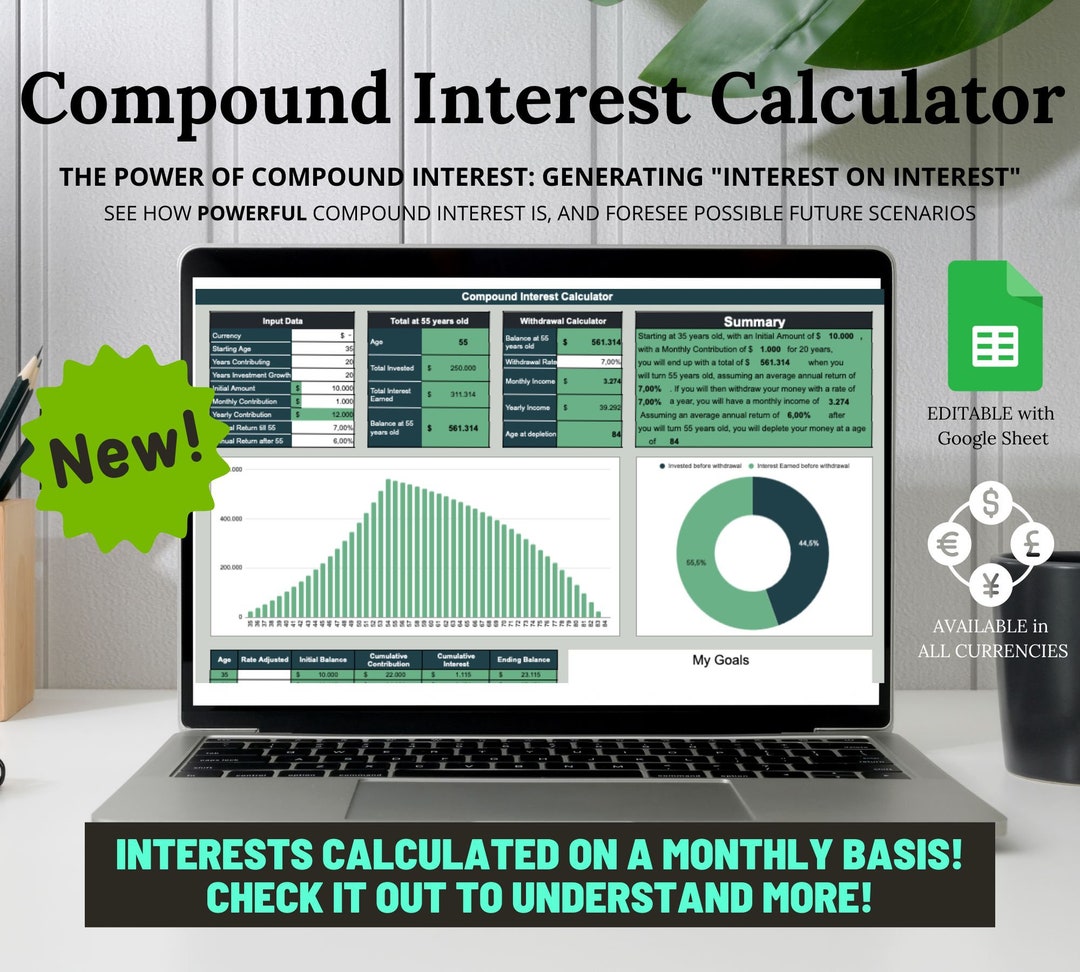 Compound Interest Calculator, Investment Tracker, Retirement Plan ...