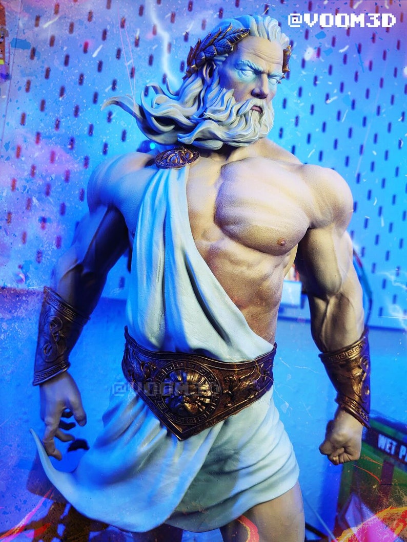 Resin Figure of Zeus, the Greek God - Etsy