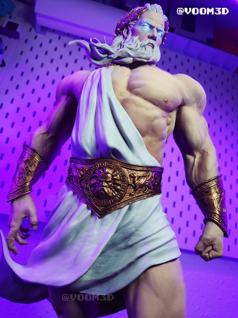 Resin Figure of Zeus, the Greek God - Etsy
