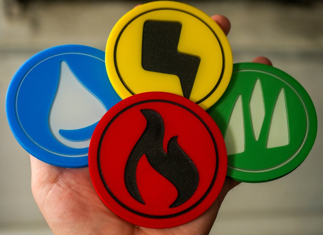 Pokémon Type Coasters - Etsy
