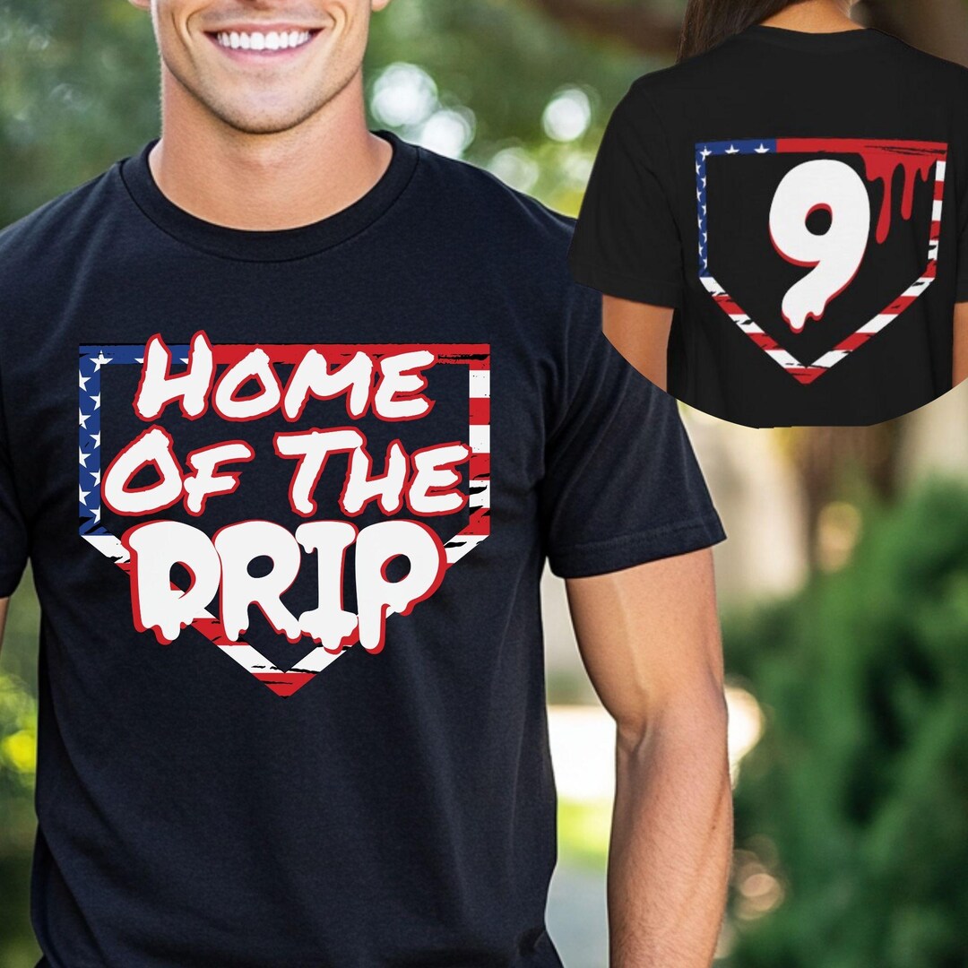USA Baseball Drip Shirt, Custom Drippy Baseball T-shirt, Personalized ...