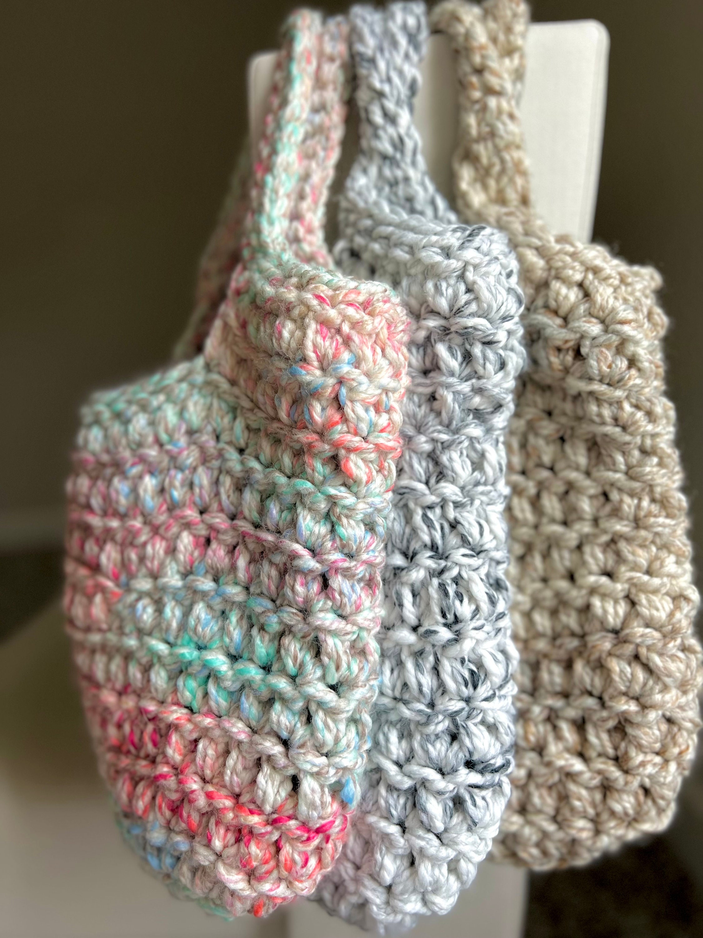 Hand Crochet Large Tote Bag - Etsy