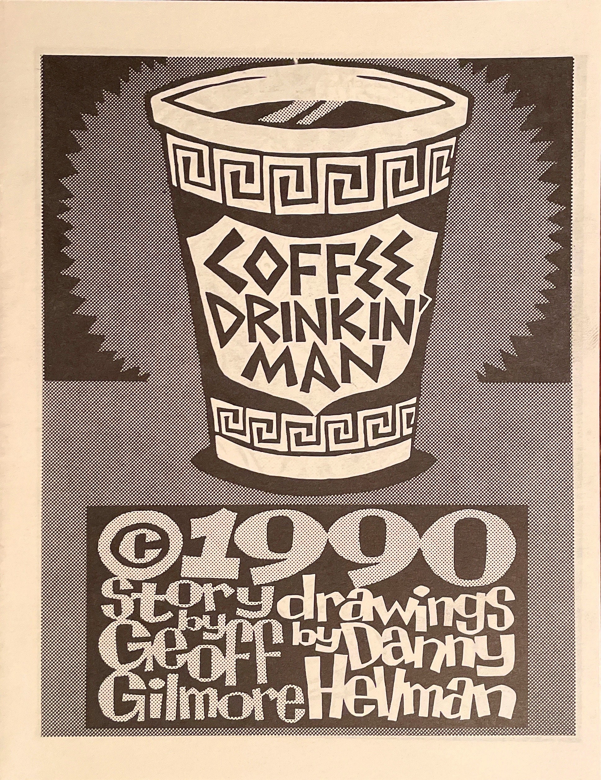 Coffee Drinking Man Rare Danny Hellman Mini Comic - Etsy
