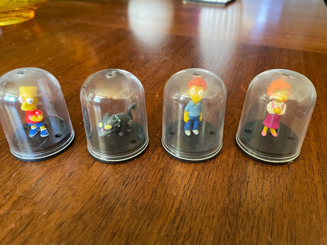 Lot of Four Mini-simpsons Characters in Domes - Etsy