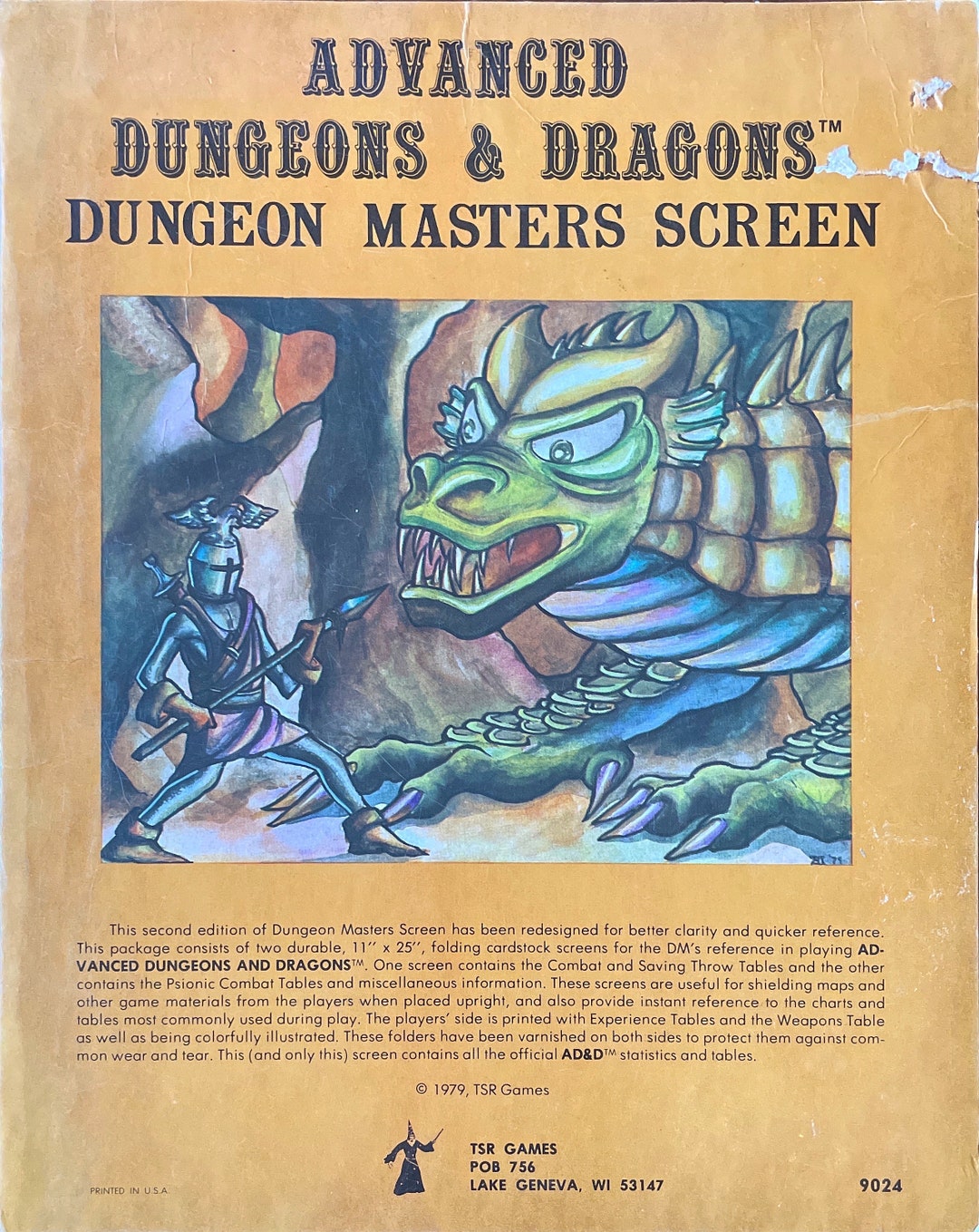 D&D Dungeon Masters Screen. 1979 - Etsy