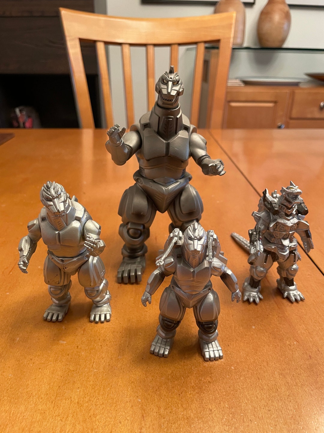 Lot of 4 Mechagodzilla Figures - Etsy