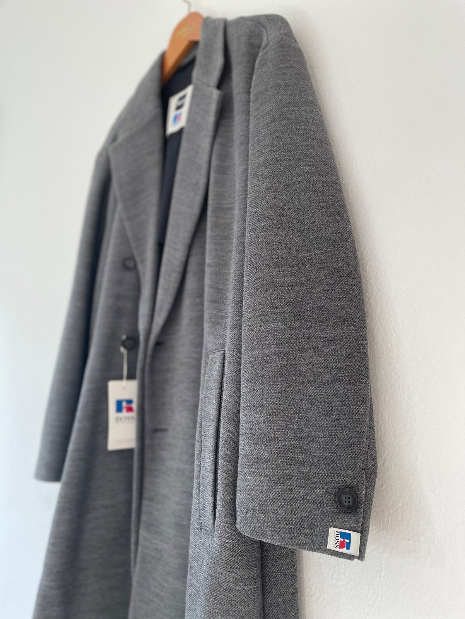 Hugo Boss X Russel Athletic Mantel Coat 48 M Dandos Herren Men Neu New ...