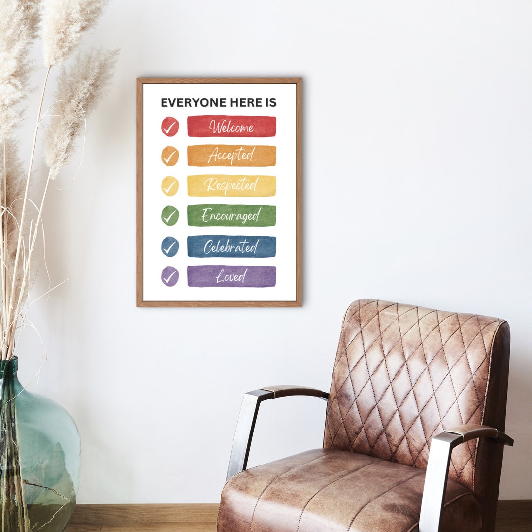 LGBTQ+ Rainbow Sign, Asexual Pride, Gay Pride Print, Diversity Print ...
