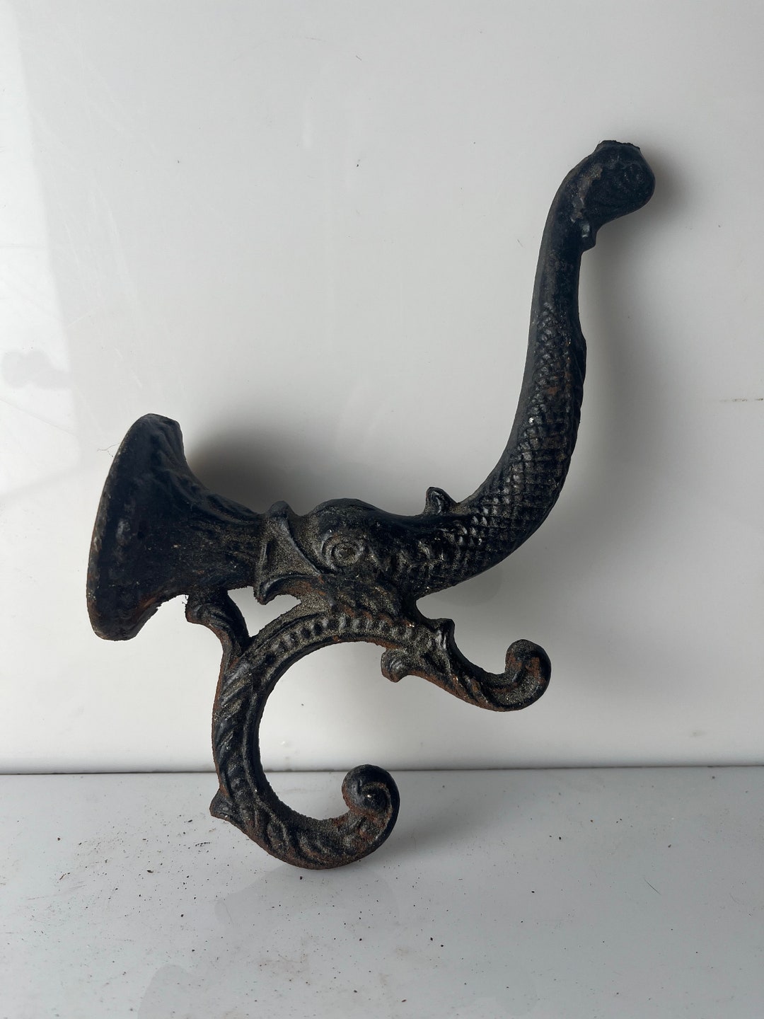 Vintage Antique Cast Iron Koi Fish Hook Hanger - Etsy