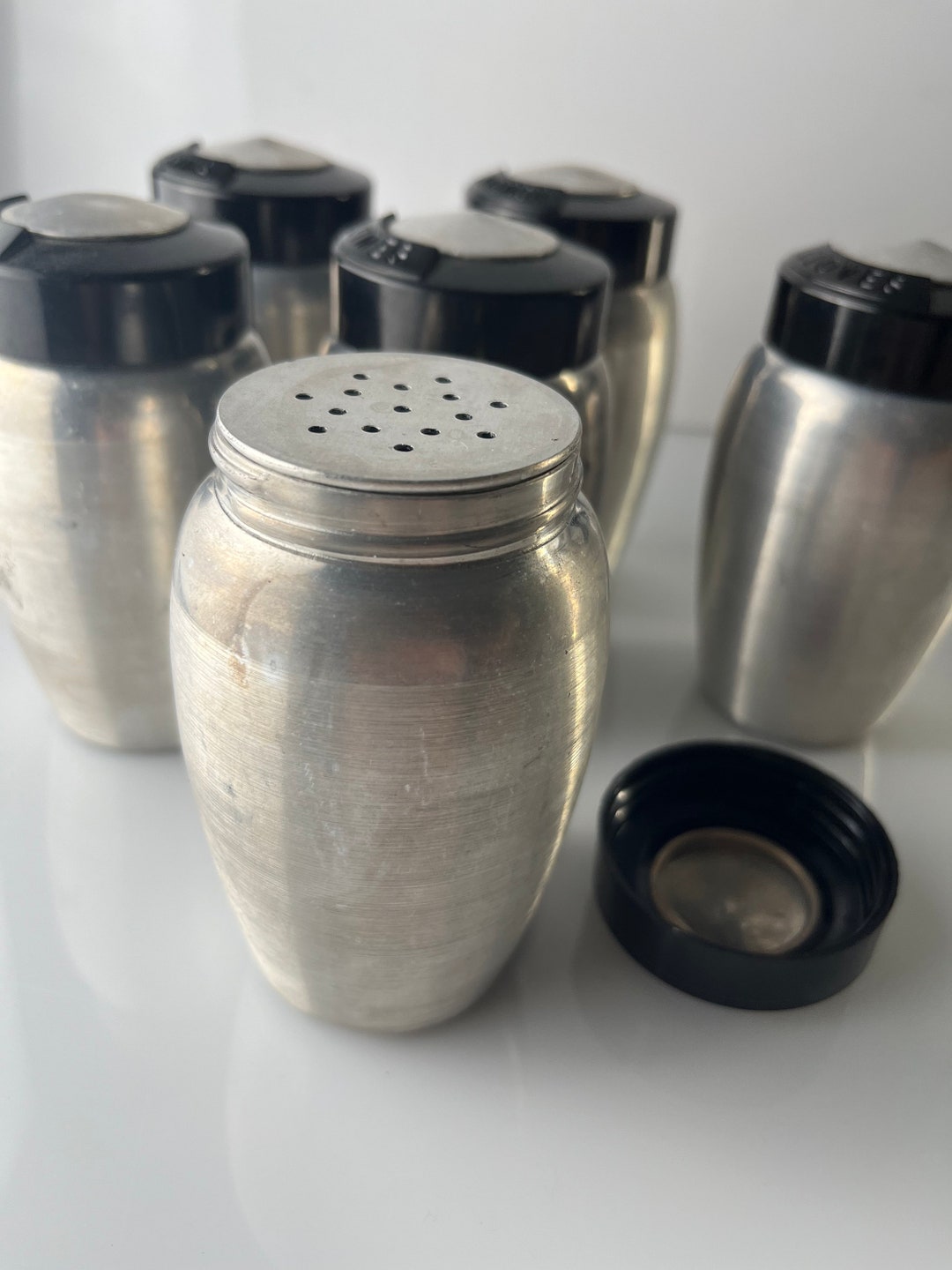 Vintage Kromex Aluminum Spice Shakers - Etsy