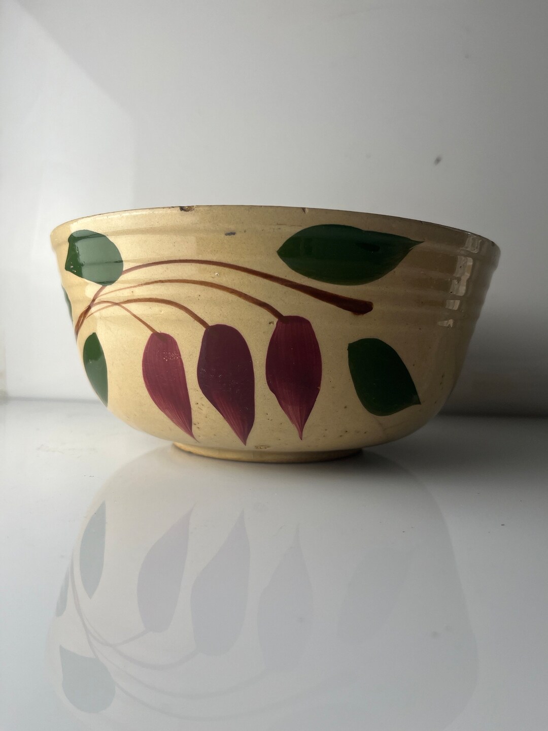 Vintage Watt Pottery Bowl #7 USA Ovenware - Etsy