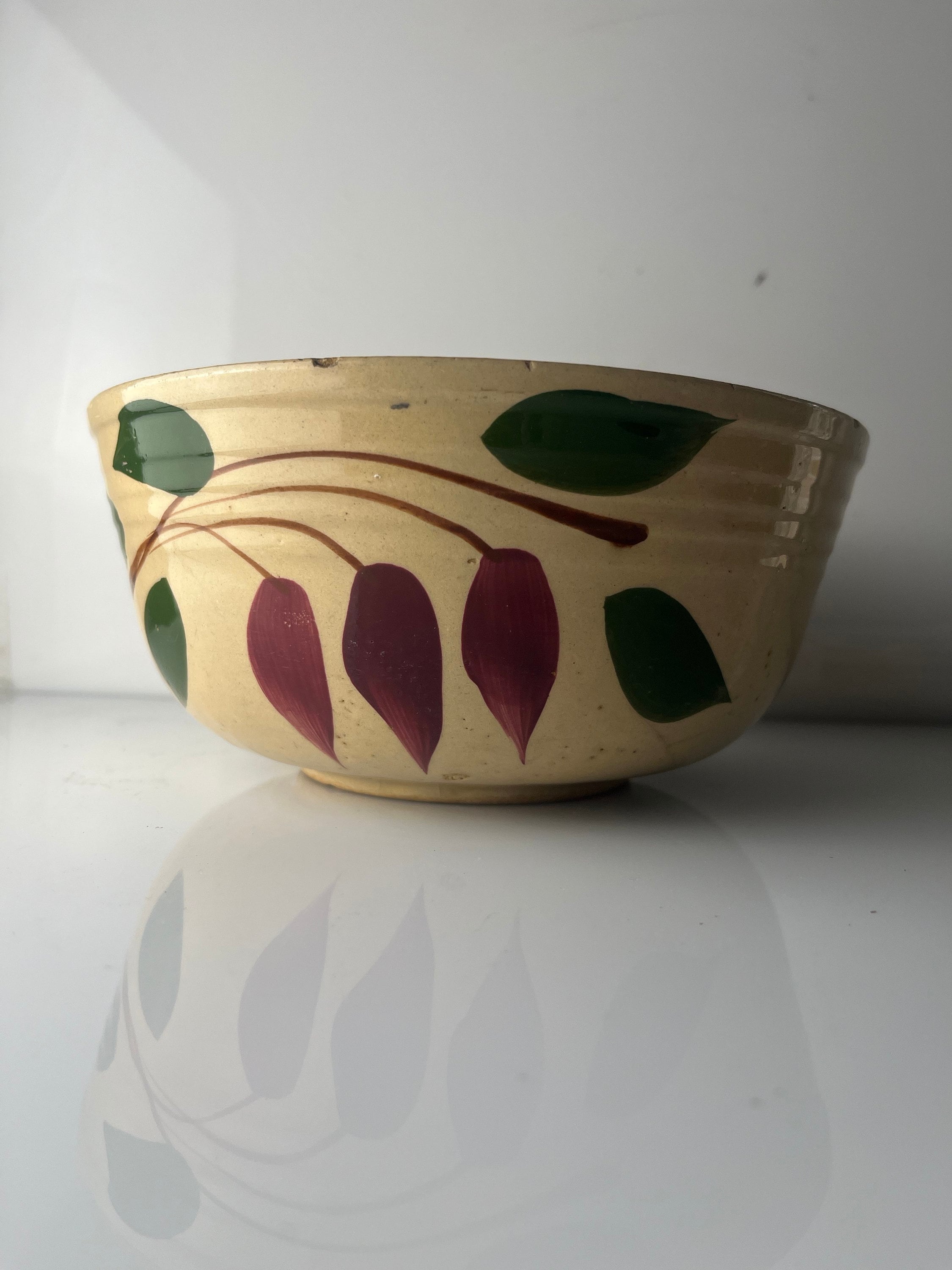 Vintage Watt Pottery Bowl #7 USA Ovenware - Etsy