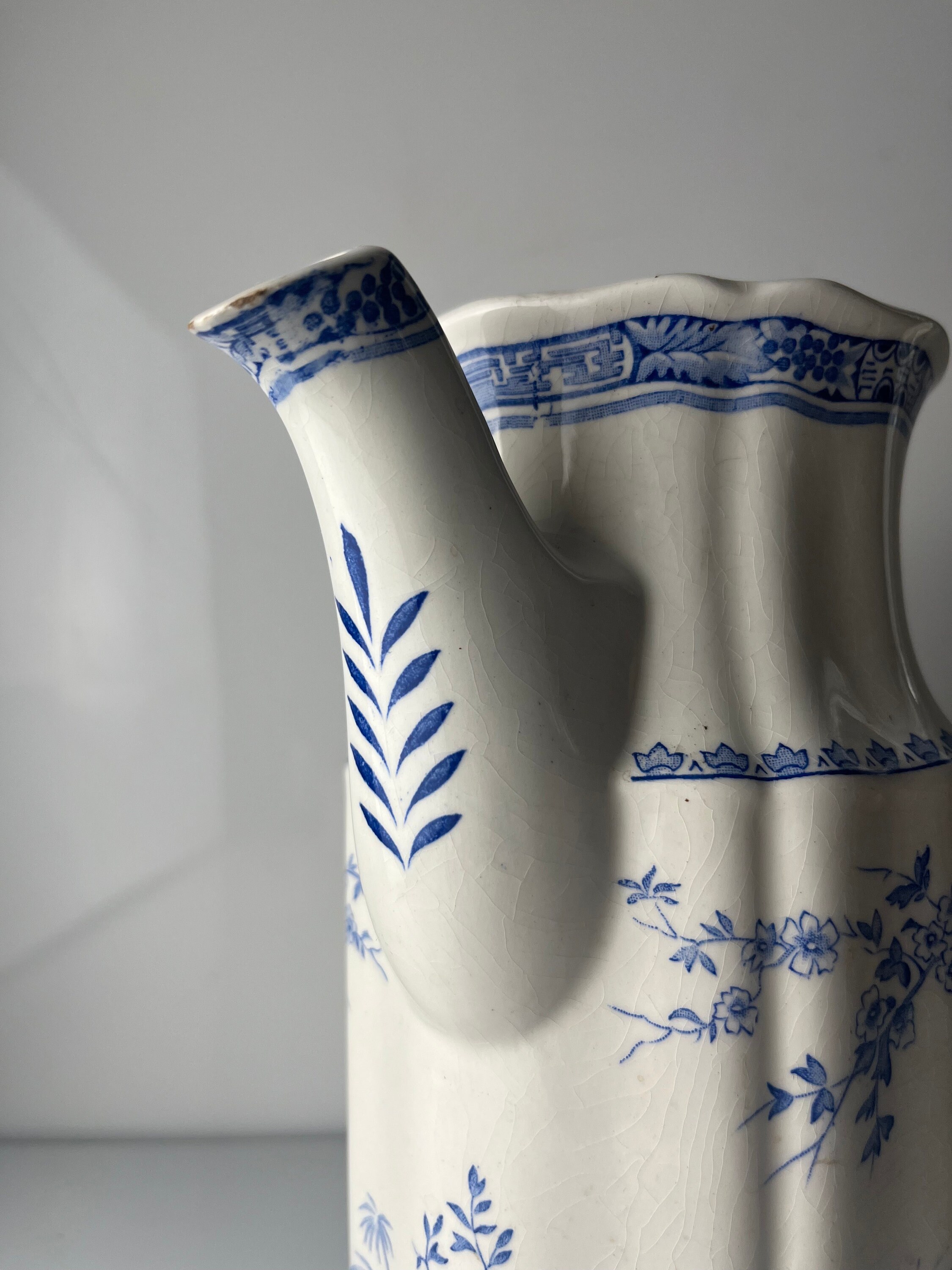 Vintage Furnivals Quail Blue and White Coffee/tea Pot - Etsy