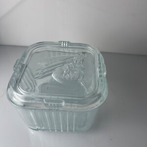 Set of 2 Vintage Ribbed Refrigerator Box Dish - Etsy