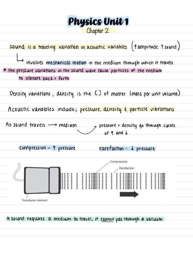 Ultrasound Physics Chapter 1 and 2 Study Bundle - Etsy Ultrasound Physics Chapter 1 and 2 Study Bundle - Etsy