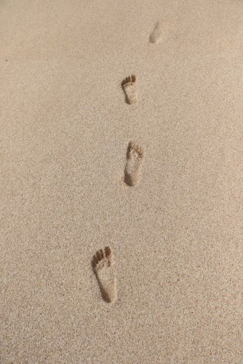 Hawaii - Tiny Footprints in the Sand - Etsy