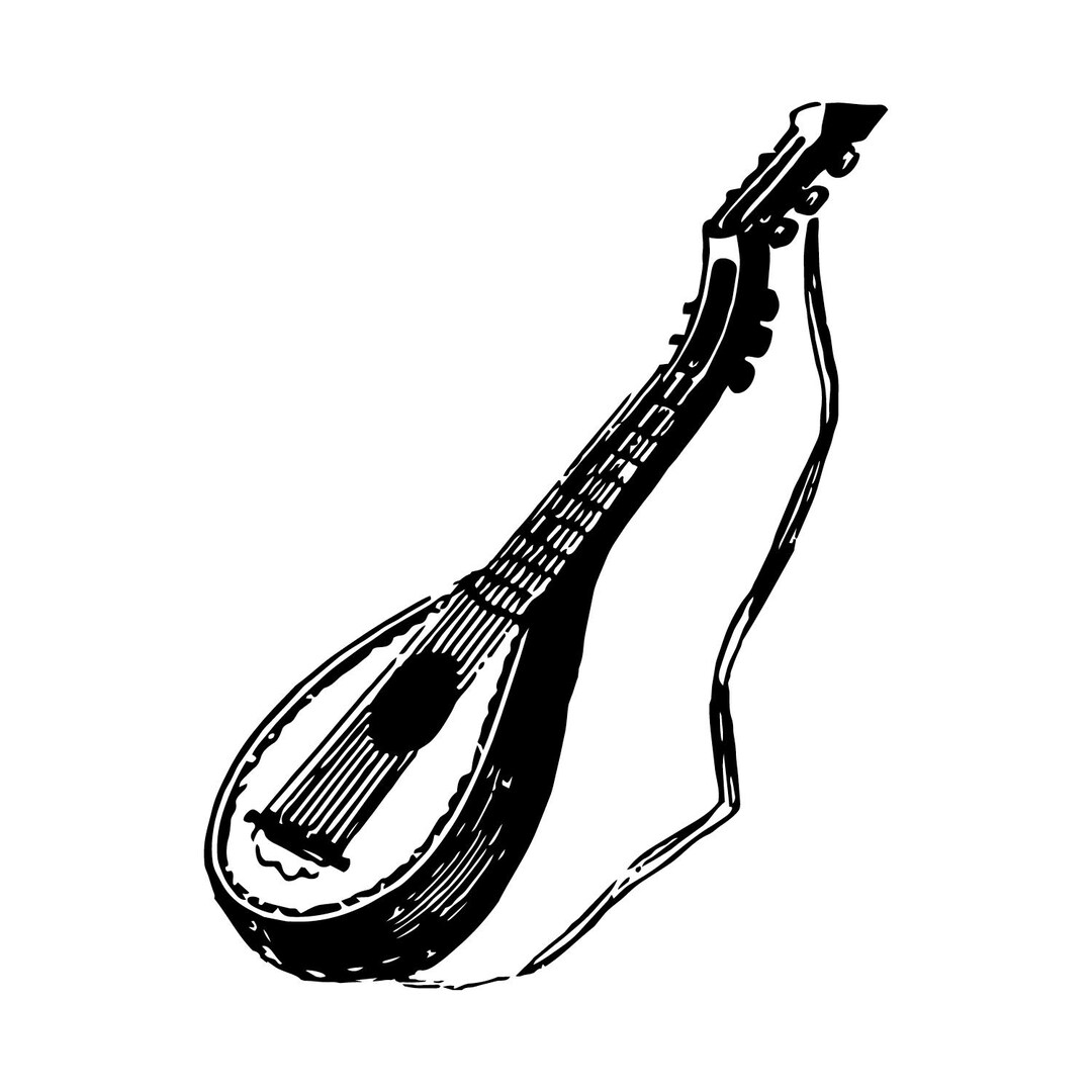 Lute Illustration Vector Graphic: (digital Download), Jpg Eps Svg Png ...