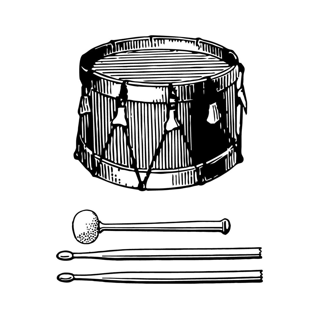 Drum Illustration Vector Graphic: (digital Download), Jpg Eps Svg Png ...