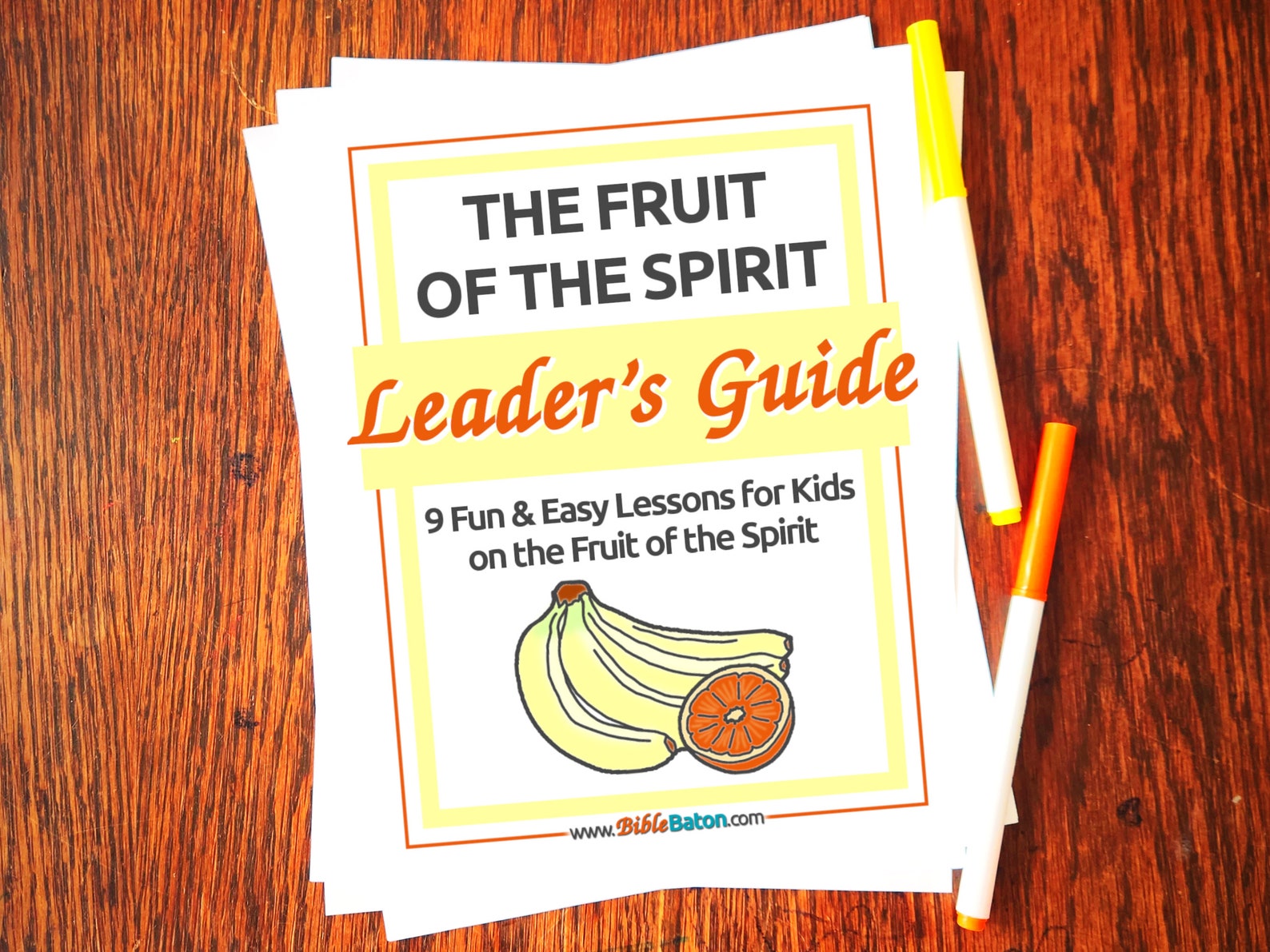Fruit of the Spirit Leader's Guide: 9 Creative, Detailed Lesson Bible ...