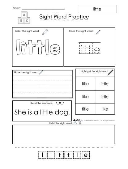 100 Printable 1st Grade Fry Sight Word Worksheets - Etsy