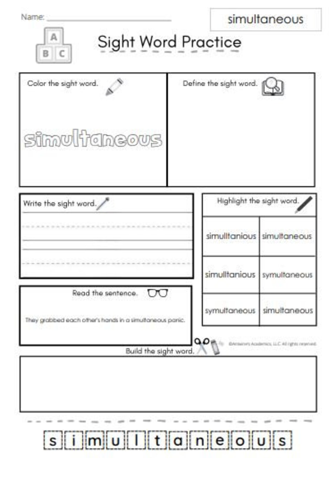 100 Printable 3rd-5th Grade Challenging Sight Word/vocabulary ...