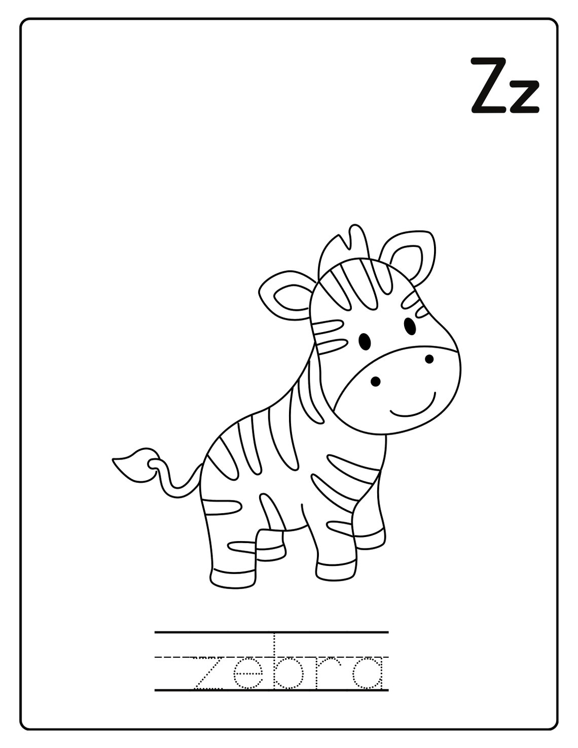 A to Z Animal Coloring Book - Etsy