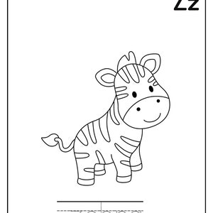 A to Z Animal Coloring Book - Etsy