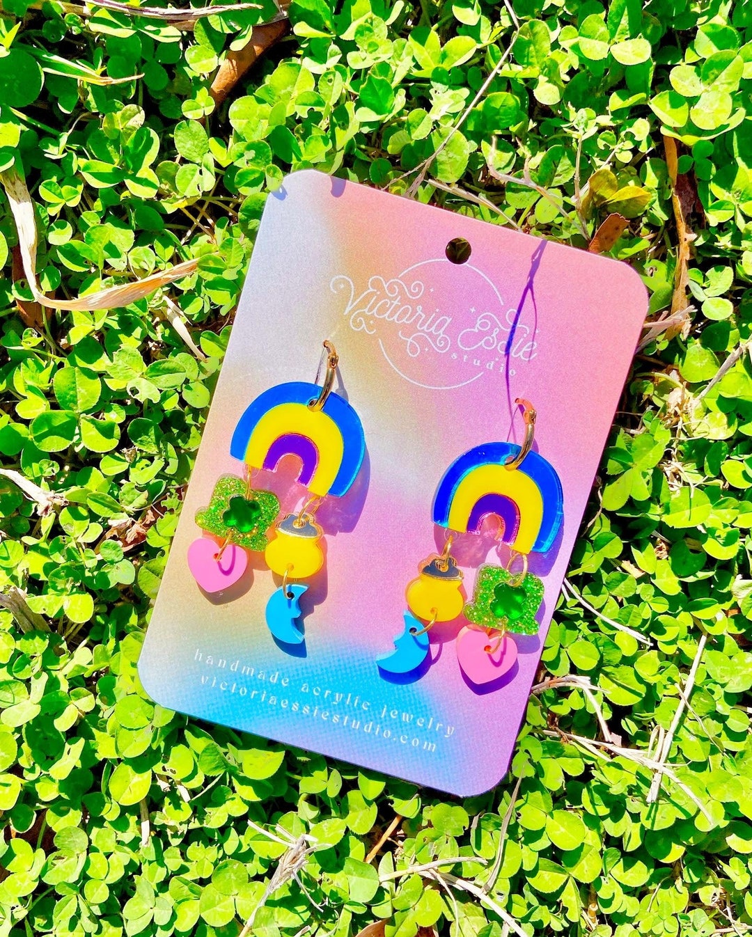 Lucky Rainbow Earrings - Etsy