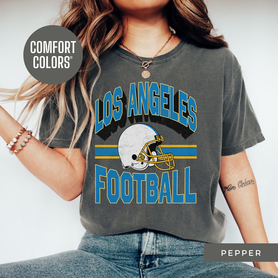 Los Angeles Football Vintage Comfort Colors Los Angeles Chargers Shirt ...