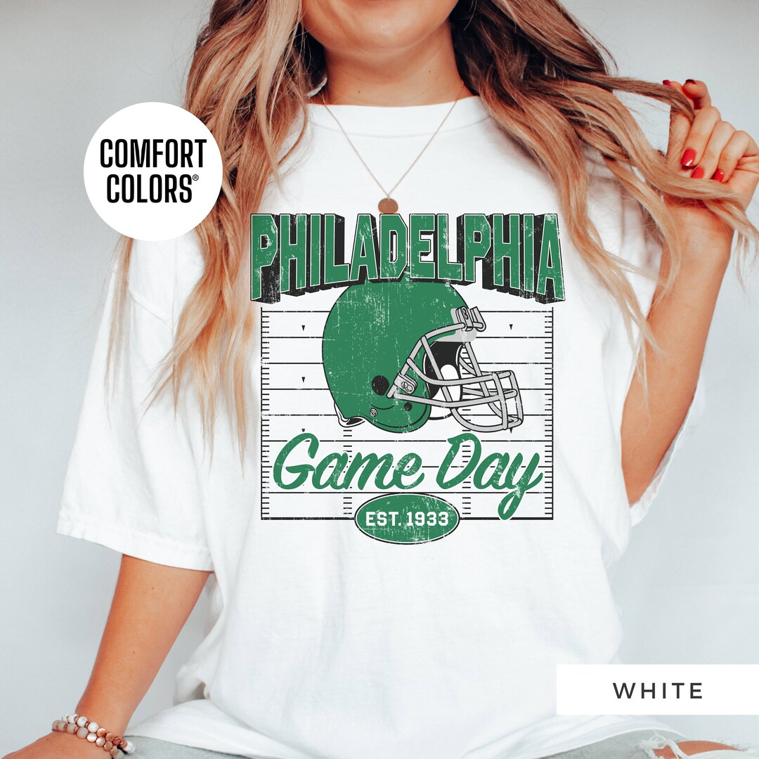 Philadelphia Football Vintage Style Comfort Colors Philadelphia Eagles ...
