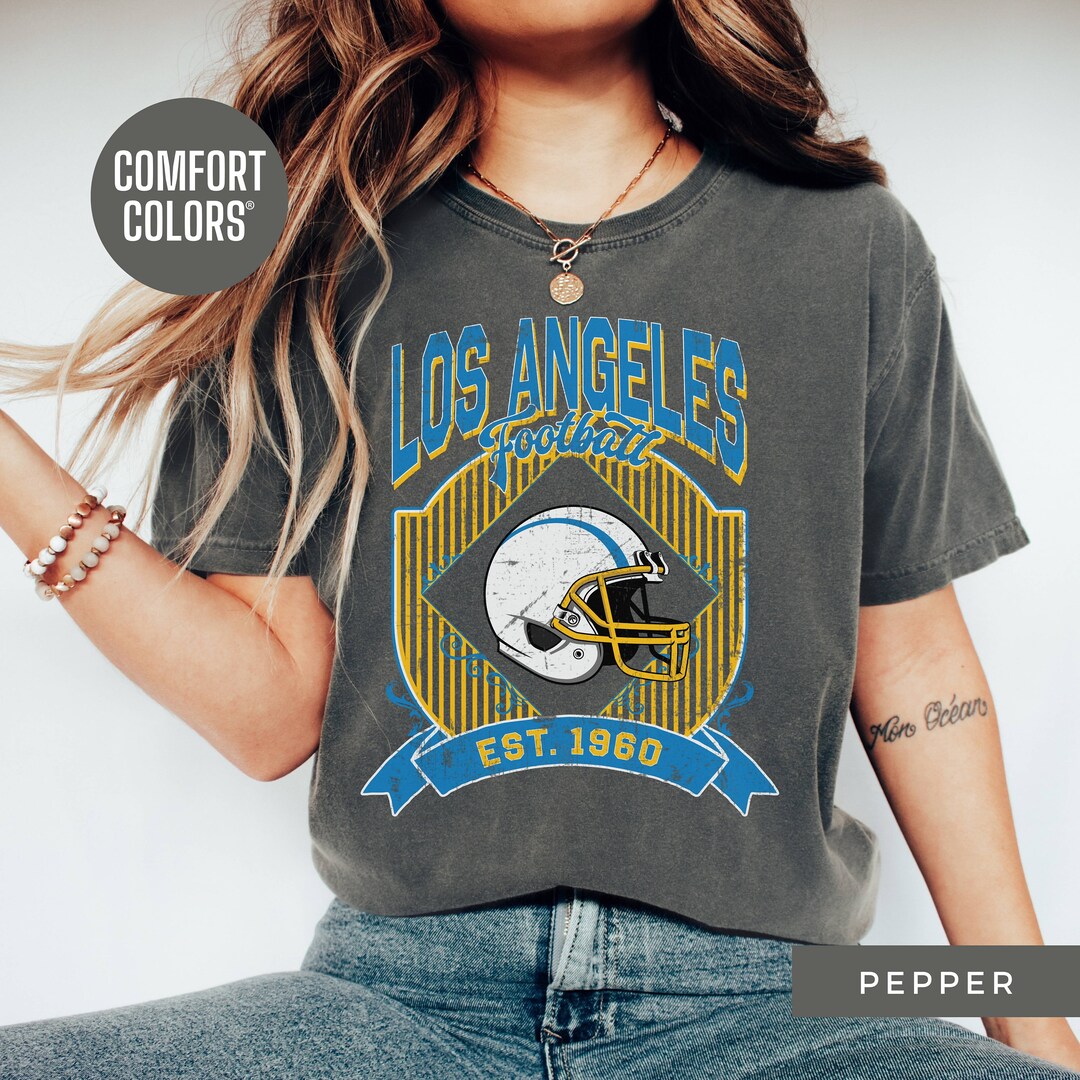 Comfort Colors Los Angeles Football Shirt Vintage Los Angeles Chargers ...