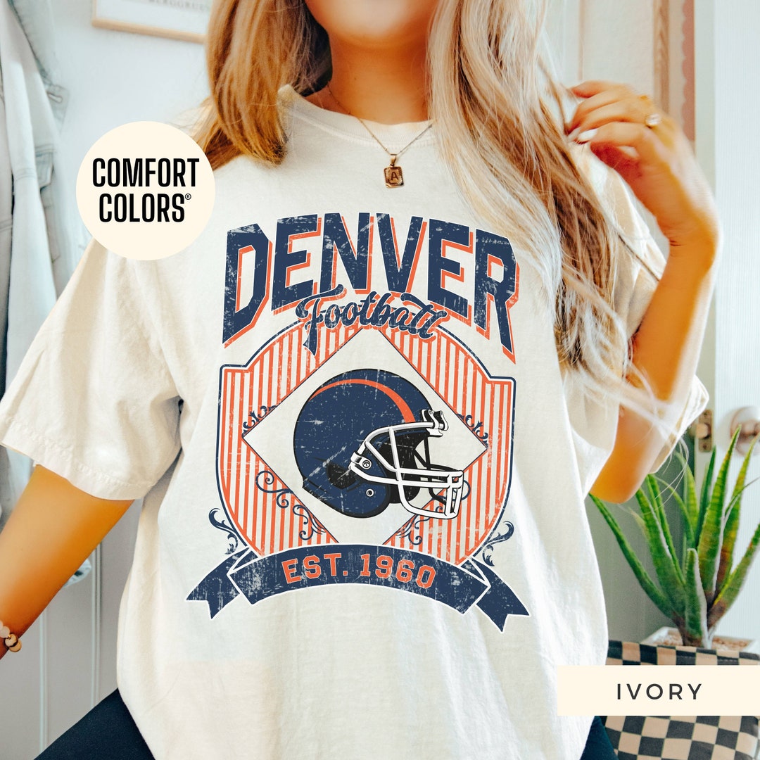 Comfort Colors Denver Football Shirt Vintage Denver Broncos Shirt for ...