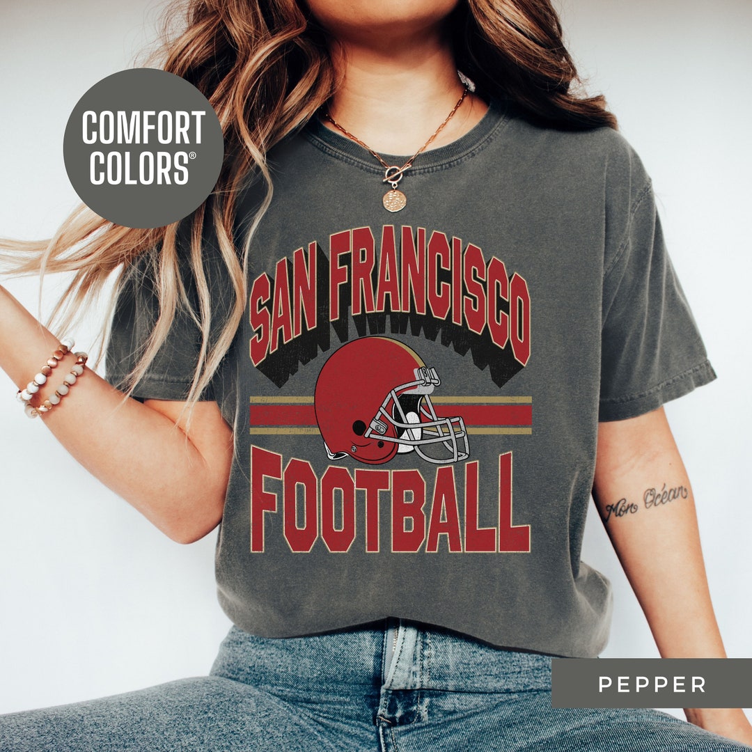 San Francisco Football Vintage Style Comfort Colors San Francisco 49ers ...
