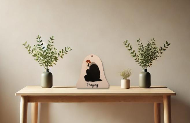 Two-sided Praying Door Hanger - Etsy