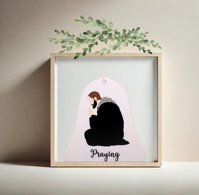 Two-sided Praying Door Hanger - Etsy