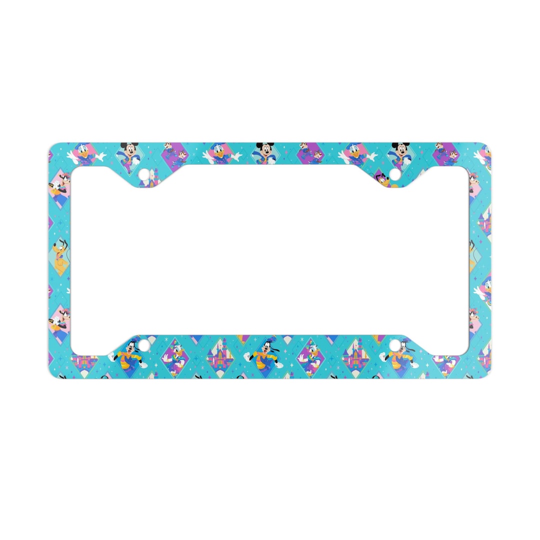 Disney Characters Mickey Minnie Mouse Metal License Plate Frame, Love ...
