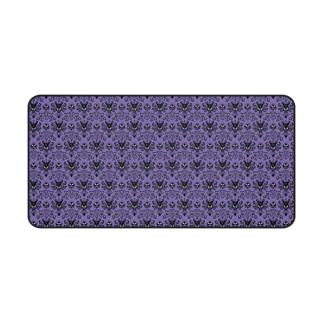 Neoprene Desk Mat, Disney Haunted Mansion Wallpaper, Computer ...