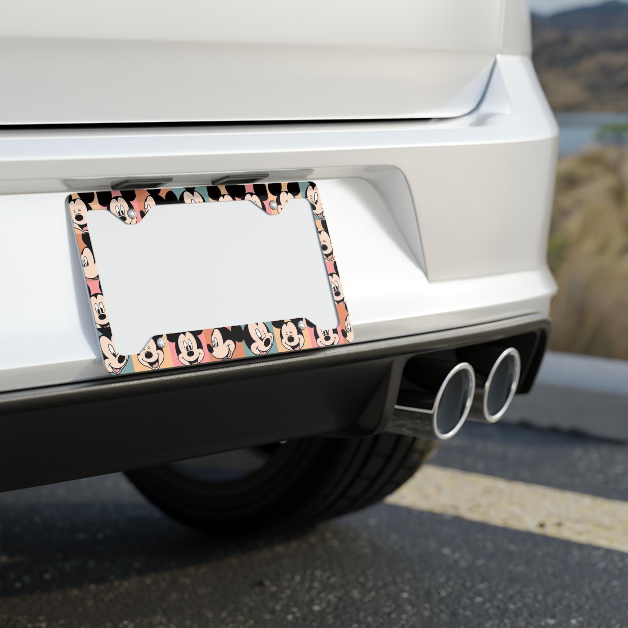 Disney World Disney Land Mickey Mouse Metal License Plate Frame, Gift ...