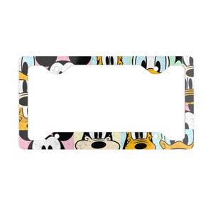 Metal Mickey Mouse License Plate Holder - Etsy