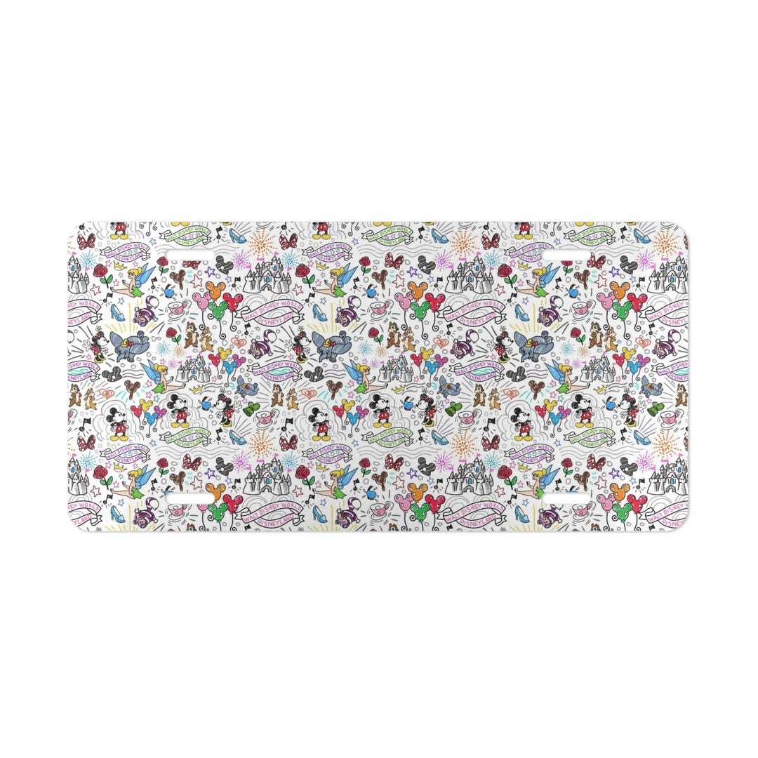 Disney Vanity Plate, Mickey Minnie Mouse Front License Plate, Classic ...