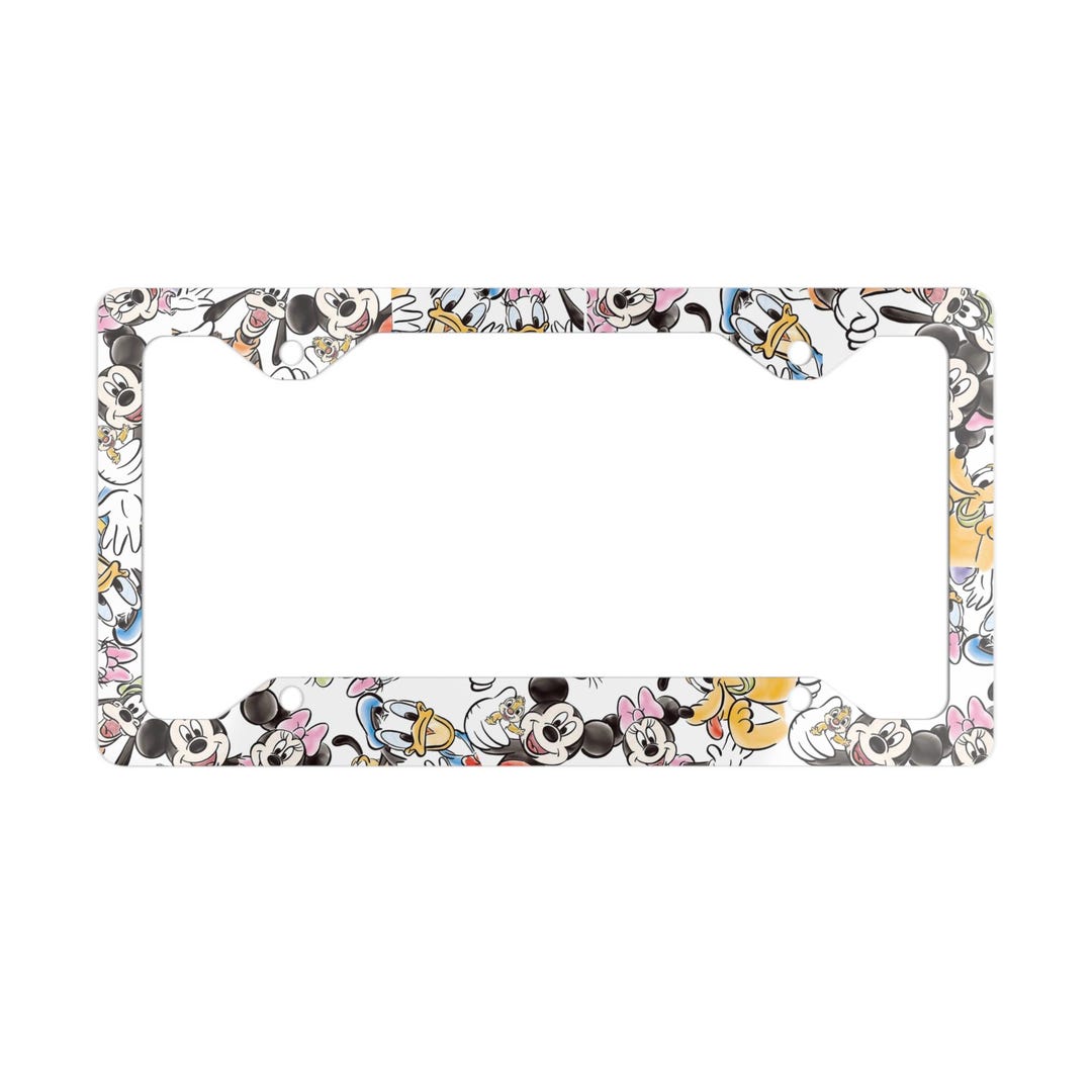Disney Characters Mickey Minnie Mouse Metal License Plate Frame, Love ...