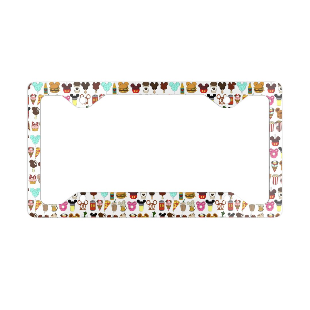 Disney Snacks Metal License Plate Frame - Etsy