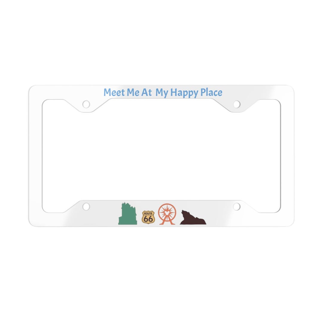 Disney California License Plate Frame, Happy Place Car Accessory ...