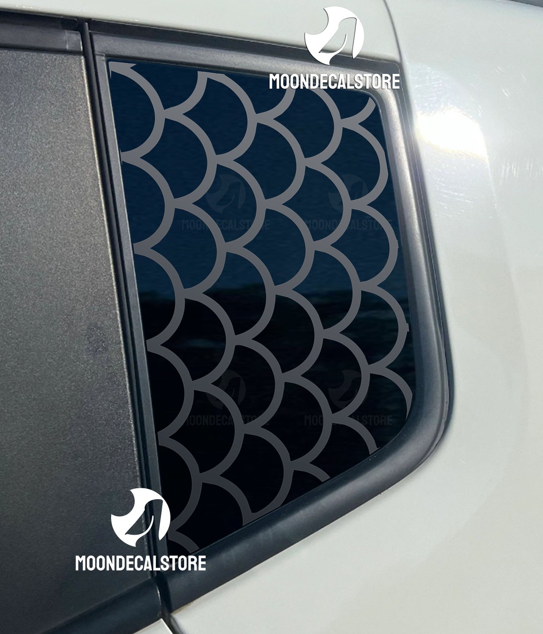 Fits 2015-2023 Jeep Renegade Quarter Window Mermaid Scale Decal Sticker ...