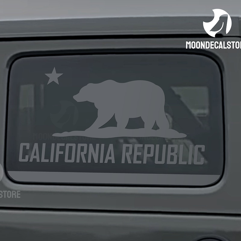 California Car Decal - Etsy