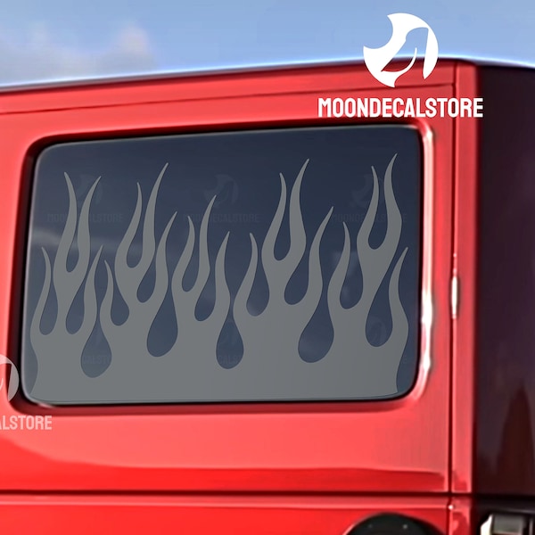 Jeep Wrangler Flame Decal - Etsy