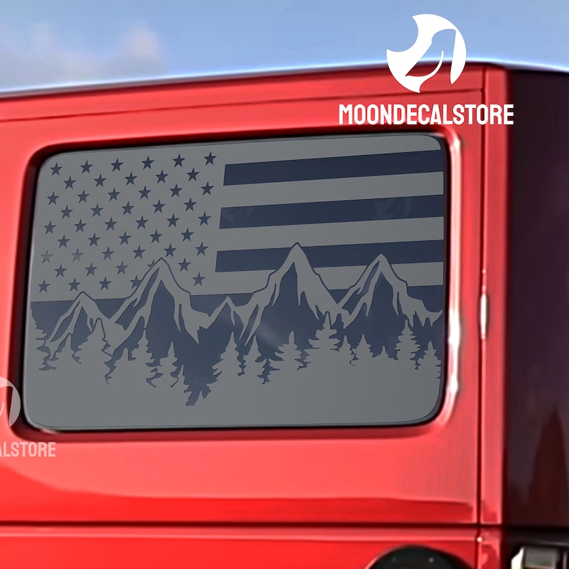 Jeep Decal Mountain - Etsy