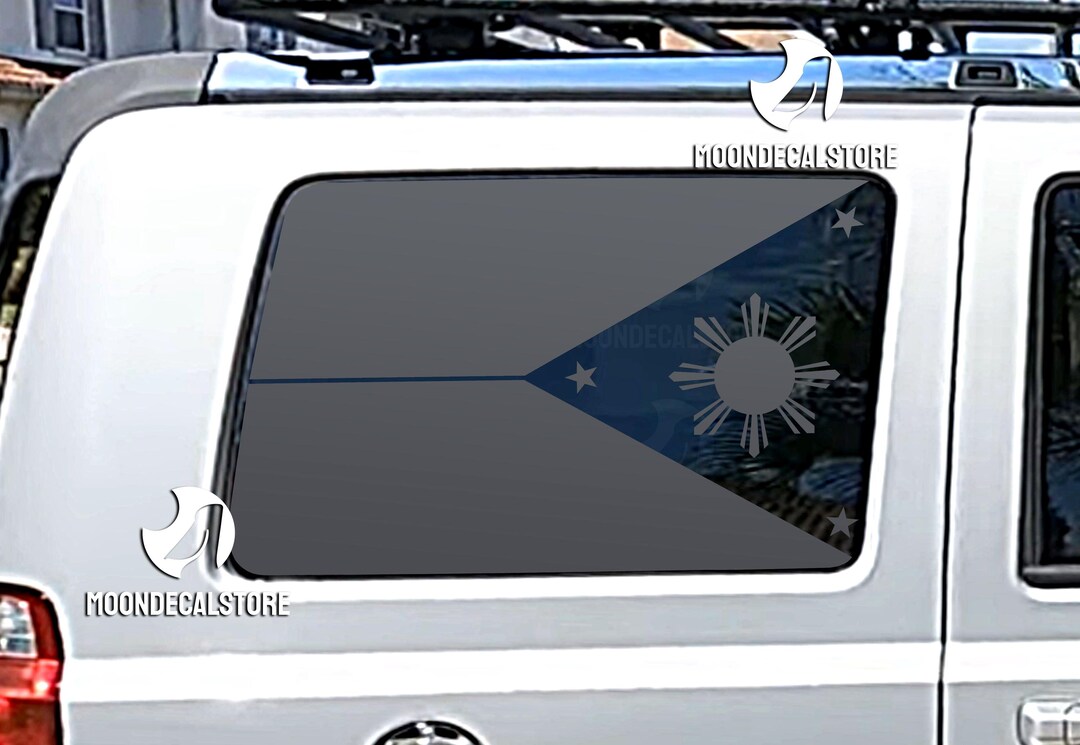 Fits 2005-2010 Jeep Commander Quarter Window Flag of the Philippines ...