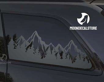 Jeep Mountain Window Sticker - Etsy